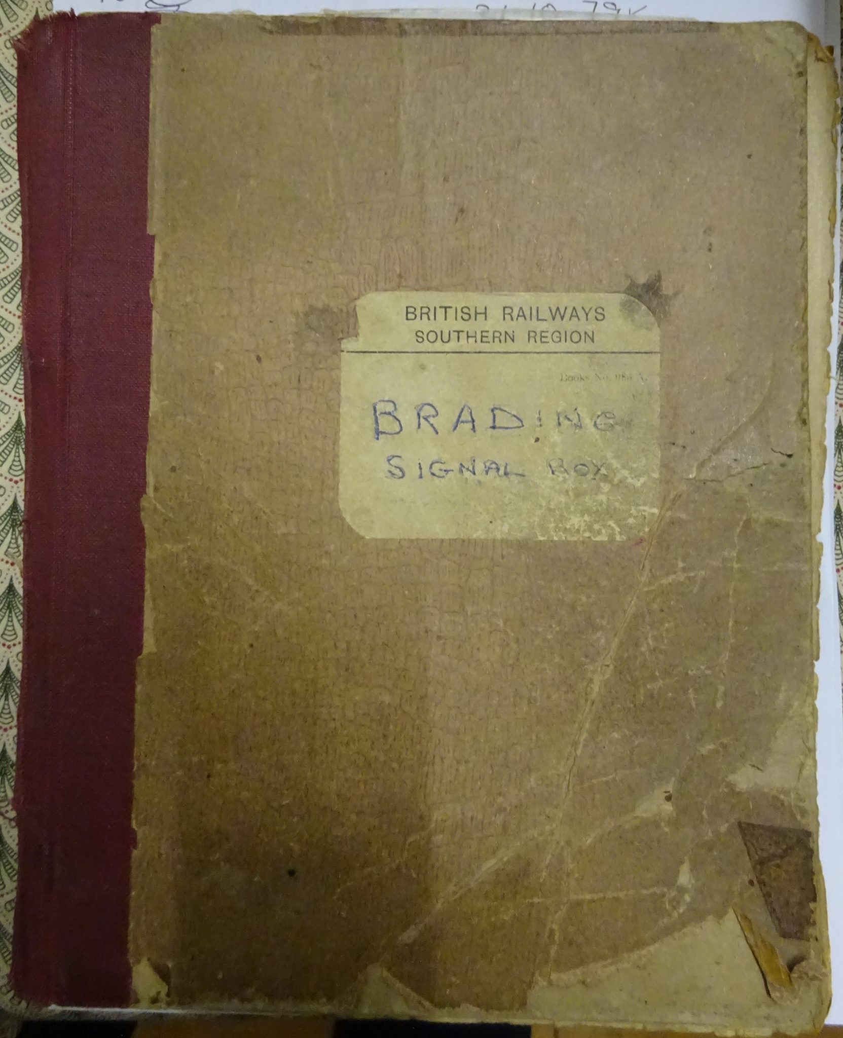 Brading Community Archive Brading Signal Box book 1955 - 1983 BSA 0062 ...